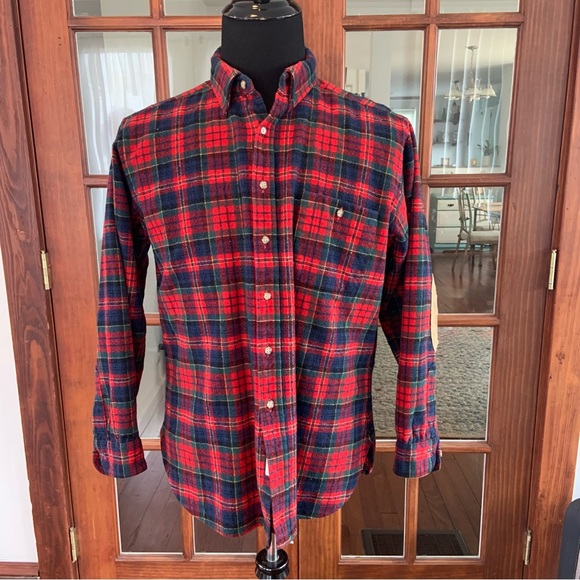 Pendleton | Tops | Pendleton Wool Plaid Red Tartan Flannel Shirt | Poshmark